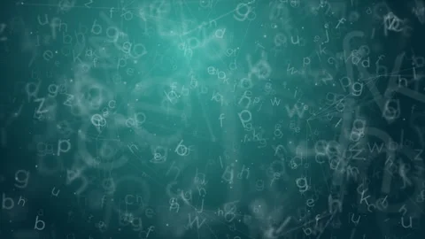 Looped 3D animation of flying letters of... | Stock Video | Pond5