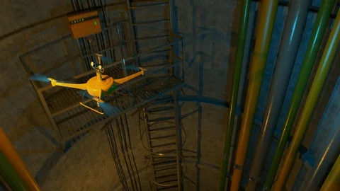 Looped 3D animation of a UAV descending ... | Stock Video | Pond5