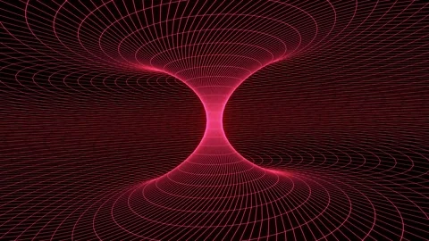 looped 3d animation, VFX red vortex grid... | Stock Video | Pond5