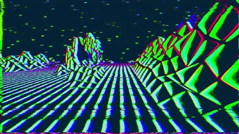 Looped Analogue VHS Styled Retro Backgro... | Stock Video | Pond5