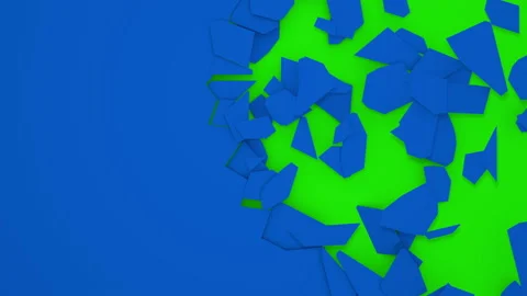 Looped animated transition from green sc... | Stock Video | Pond5
