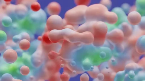 Looped animation of abstract organic sha... | Stock Video | Pond5