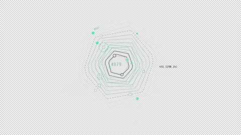 Looped animation of concentric thin line... | Stock Video | Pond5