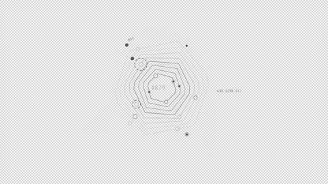 Looped animation of concentric thin line... | Stock Video | Pond5