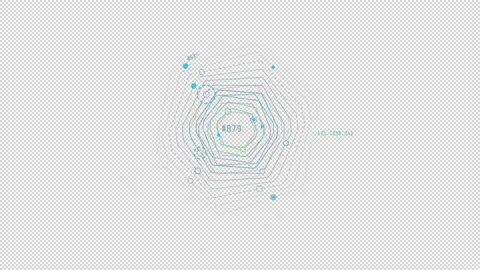 Looped animation of concentric thin line... | Stock Video | Pond5