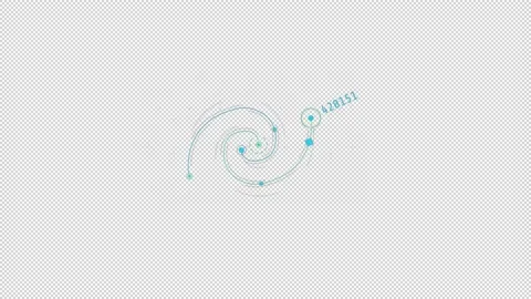Looped animation of curves in a spiral s... | Stock Video | Pond5