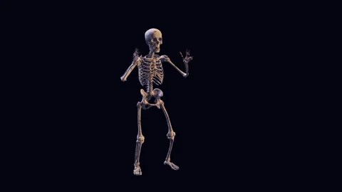 Looped animation of a dancing skeleton i... | Stock Video | Pond5