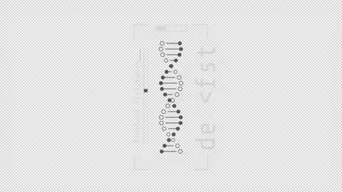 Looped animation of the DNA symbol HUD e... | Stock Video | Pond5