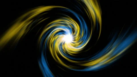 Looped animation in yellow and blue colo... | Stock Video | Pond5