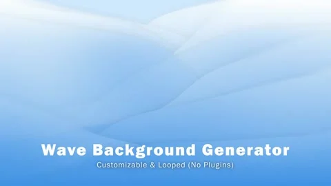 After Effects: Looped Wave Background Generator #247556242