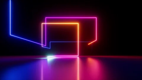 looping 3d animation, abstract ultraviol... | Stock Video | Pond5