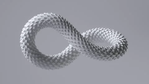 looping 3d animation of infinity symbol ... | Stock Video | Pond5