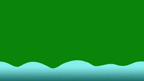 Looping Animated Cartoon sea waves on gr... | Stock Video | Pond5