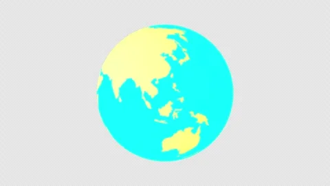 Looping animation of a blue and green pl... | Stock Video | Pond5