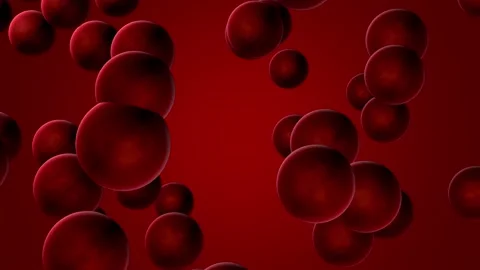 Looping animation of a deep red cloud of... | Stock Video | Pond5