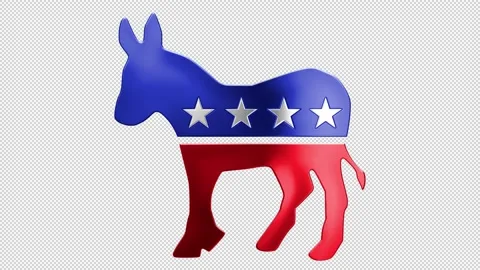 Looping Animation of Democratic Party Lo... | Stock Video | Pond5