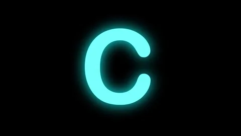 Looping animation of a glowy letter C ch... | Stock Video | Pond5