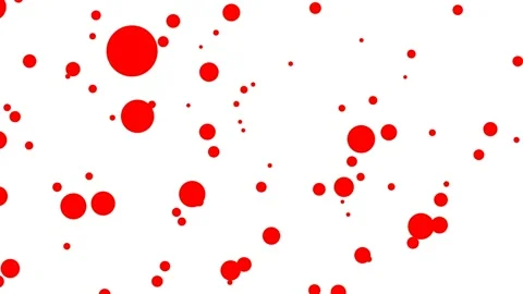 Looping animation with many red balls. | Stock Video | Pond5