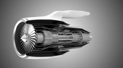 Looping Animation of Modern Airplane Jet... | Stock Video | Pond5