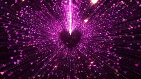 Looping animation of a pink heart-shaped... | Stock Video | Pond5