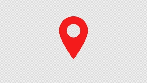 Looping animation of red map location pi... | Stock Video | Pond5