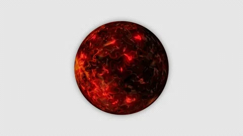 Looping animation sci-fi red plasma sphe... | Stock Video | Pond5