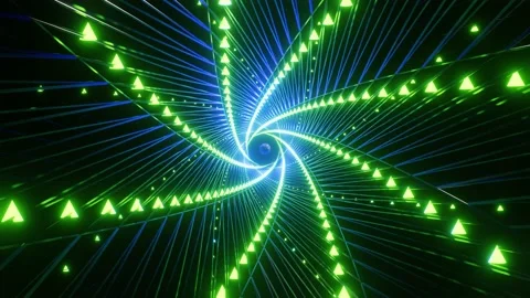 Looping animation of a spinning green la... | Stock Video | Pond5
