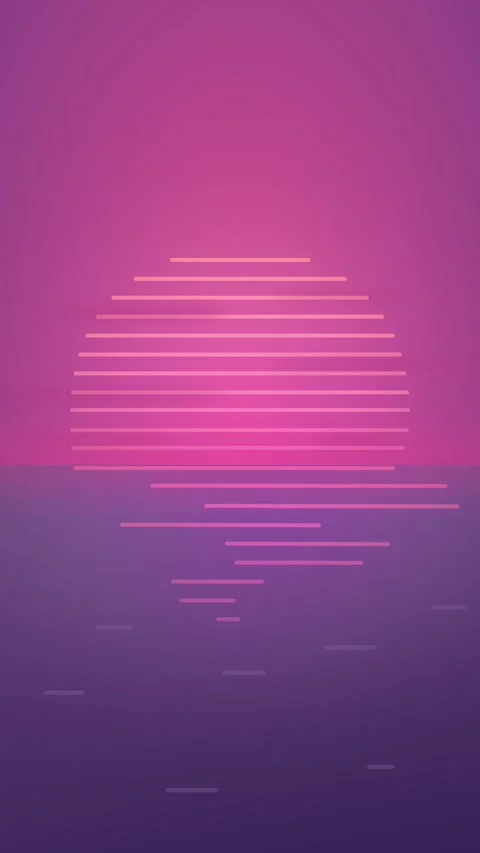 Looping animation of sunset. Sun reflect... | Stock Video | Pond5
