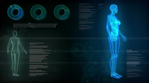 looping background with x-Ray female bod... | Stock Video | Pond5