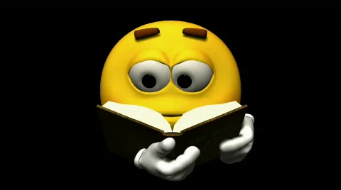 Looping Emoticon Animation: Reading | Stock Video | Pond5