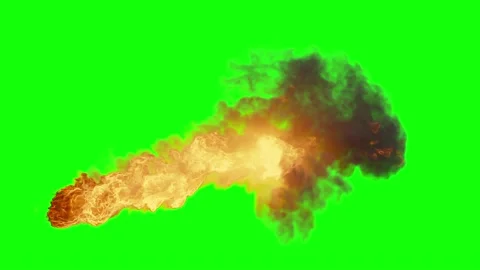 looping fire effect on green screen | Stock Video | Pond5
