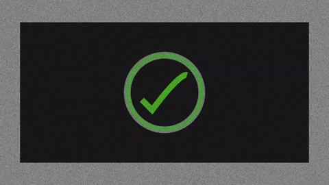 Looping green check mark animation succe... | Stock Video | Pond5
