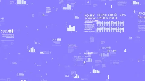 Looping infographic zoom in animation. | Stock Video | Pond5