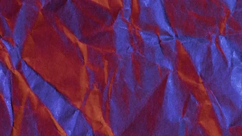 Looping Red and Blue Crumpled Paper Text... | Stock Video | Pond5