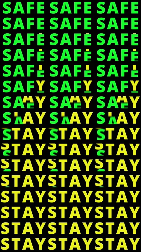 Looping Stay Safe Animated Mobile Backgr... | Stock Video | Pond5