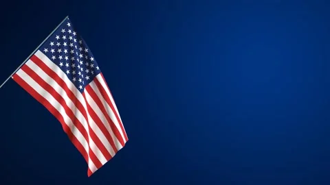 Looping video of American Flag Waving on... | Stock Video | Pond5