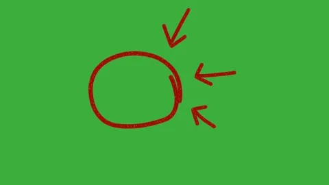 Looping video animation circle and arrow... | Stock Video | Pond5