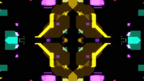 Looping Video Background Of Colorful Ani... | Stock Video | Pond5