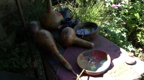 Lord of Rings Hobbit Table | Stock Video | Pond5