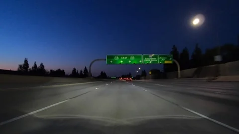 Freeway On Ramp Signs Stock Footage ~ Royalty Free Stock Videos | Pond5