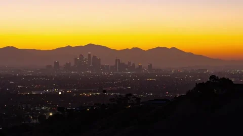 Downtown Los Angeles Sunrise Stock Footage ~ Royalty Free Stock Videos ...
