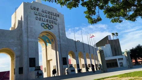 The Los Angeles Memorial Coliseum (LA Co... | Stock Video | Pond5