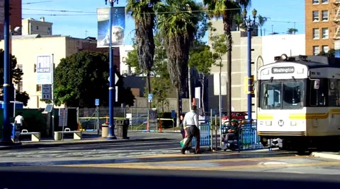 Los Angeles Commuter Train Stock Footage ~ Royalty Free Stock Videos ...