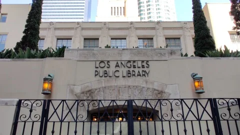 Downtown Los Angeles Sign Stock Video Footage | Royalty Free Downtown ...