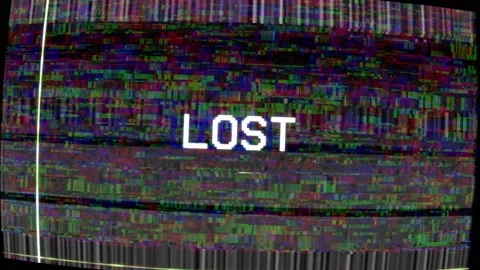 Lost on an analog signal in a TV. image ... | Stock Video | Pond5