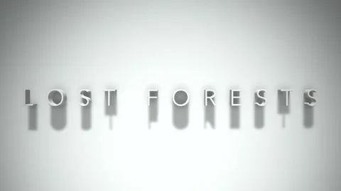 lost forests 3D title animation white te... | Stock Video | Pond5