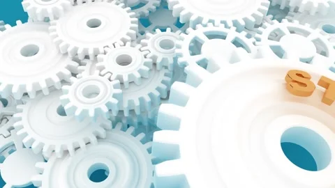 A lot of teamwork starts to work. Start. | Stock Video | Pond5