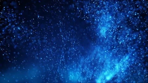 Lots of blue particles in turbulent air ... | Stock Video | Pond5