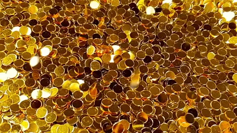 lots of confetti falling on a background... | Stock Video | Pond5
