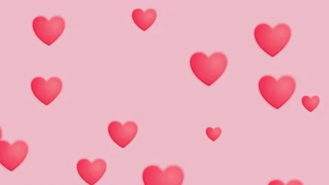 Lots of hearts rising animation backgrou... | Stock Video | Pond5